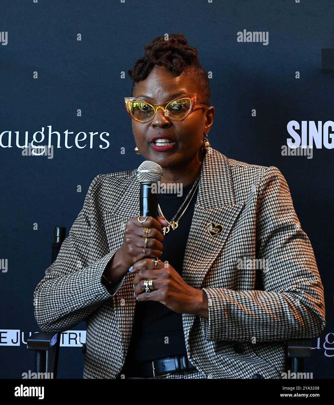 Angela Patton speaks during the 'A DAY OF FILM and JUSTICE' Luncheon ...