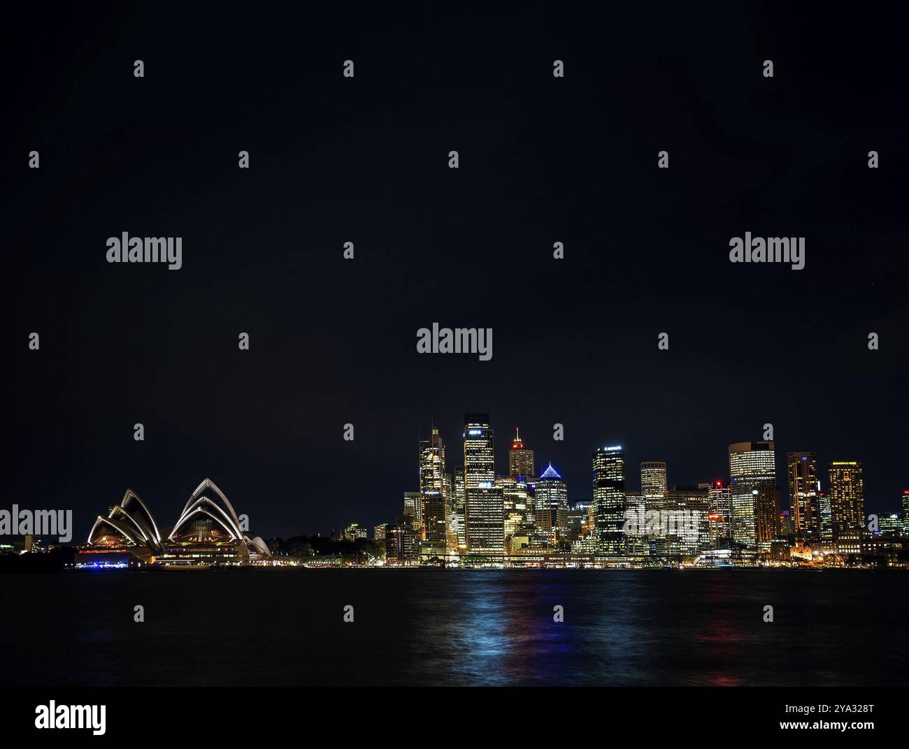 Sydney harbour CBD opera house skyline famous landmarks in australia at ...