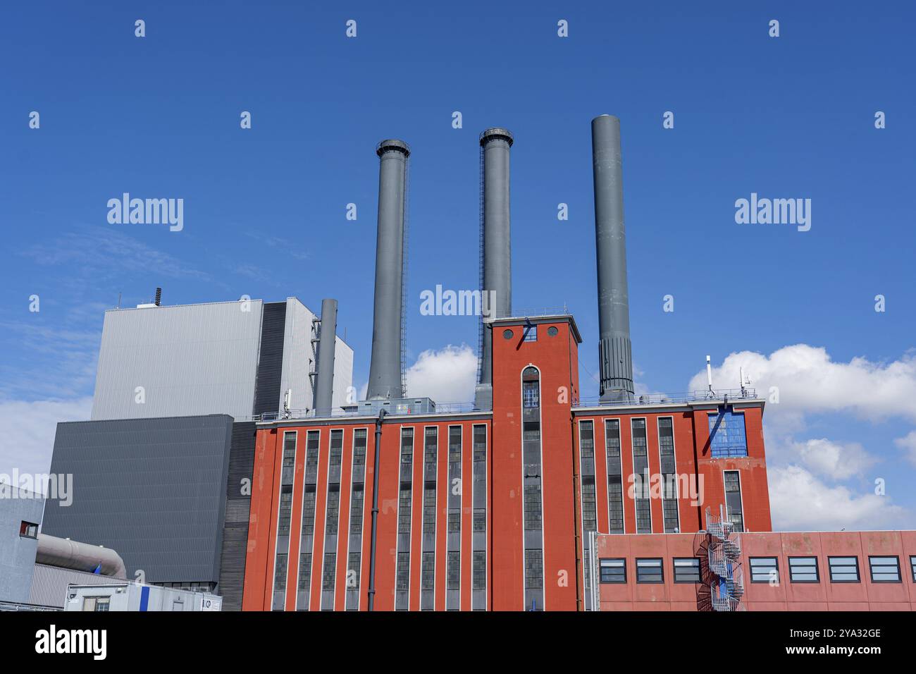 Copenhagen, Denmark, August 6, 2024: Exterior of H. C. Oersted Power ...
