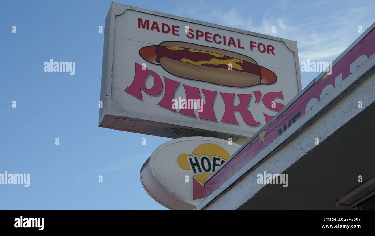Los Angeles, California, USA 11th October 2024 Pinks Hot Dogs ...
