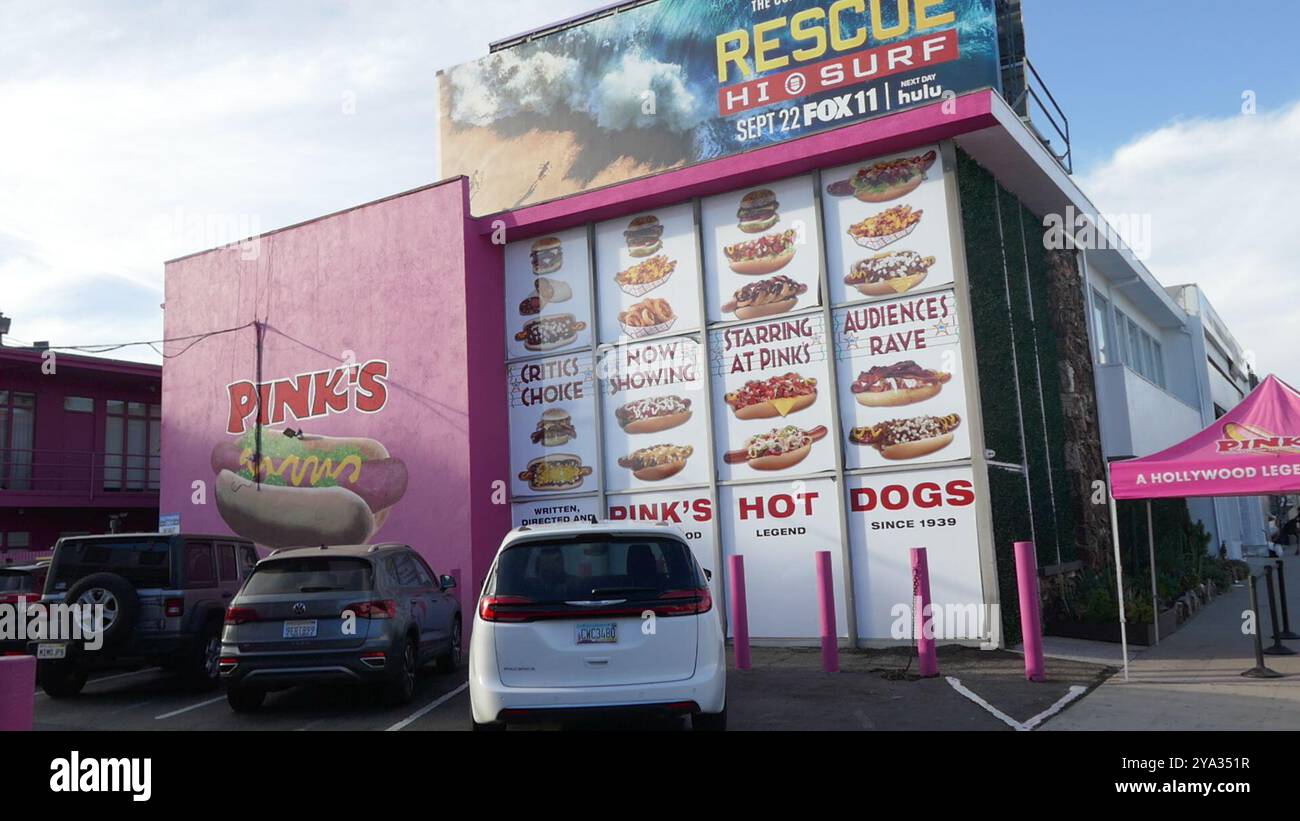 Los Angeles, California, USA 11th October 2024 Pinks Hot Dogs ...