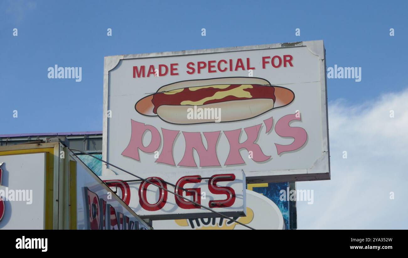 Los Angeles, California, USA 11th October 2024 Pinks Hot Dogs ...