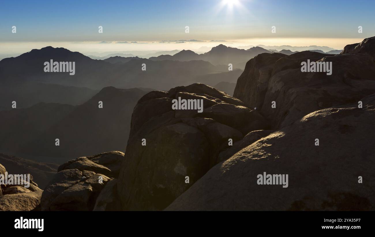 Mount Sinai, Mount Moses in Egypt. Africa Stock Photo - Alamy