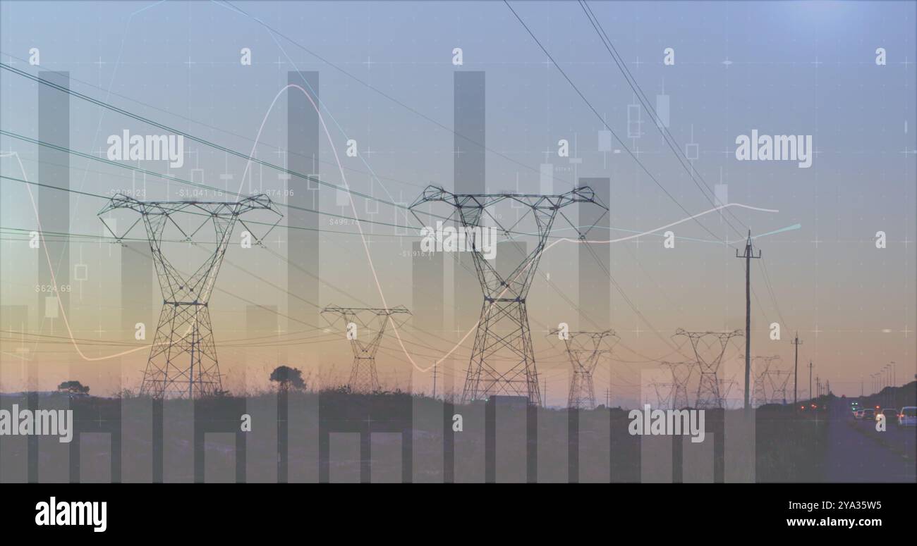 Graphs statistics running on hi-res stock photography and images - Alamy