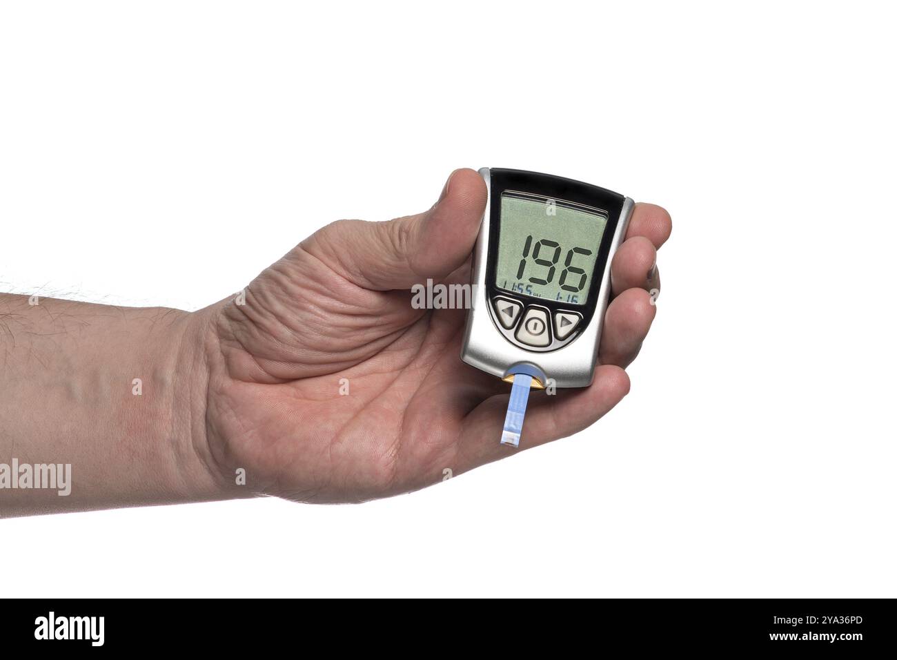 Measurement of the glucose concentration in the blood with a blood ...