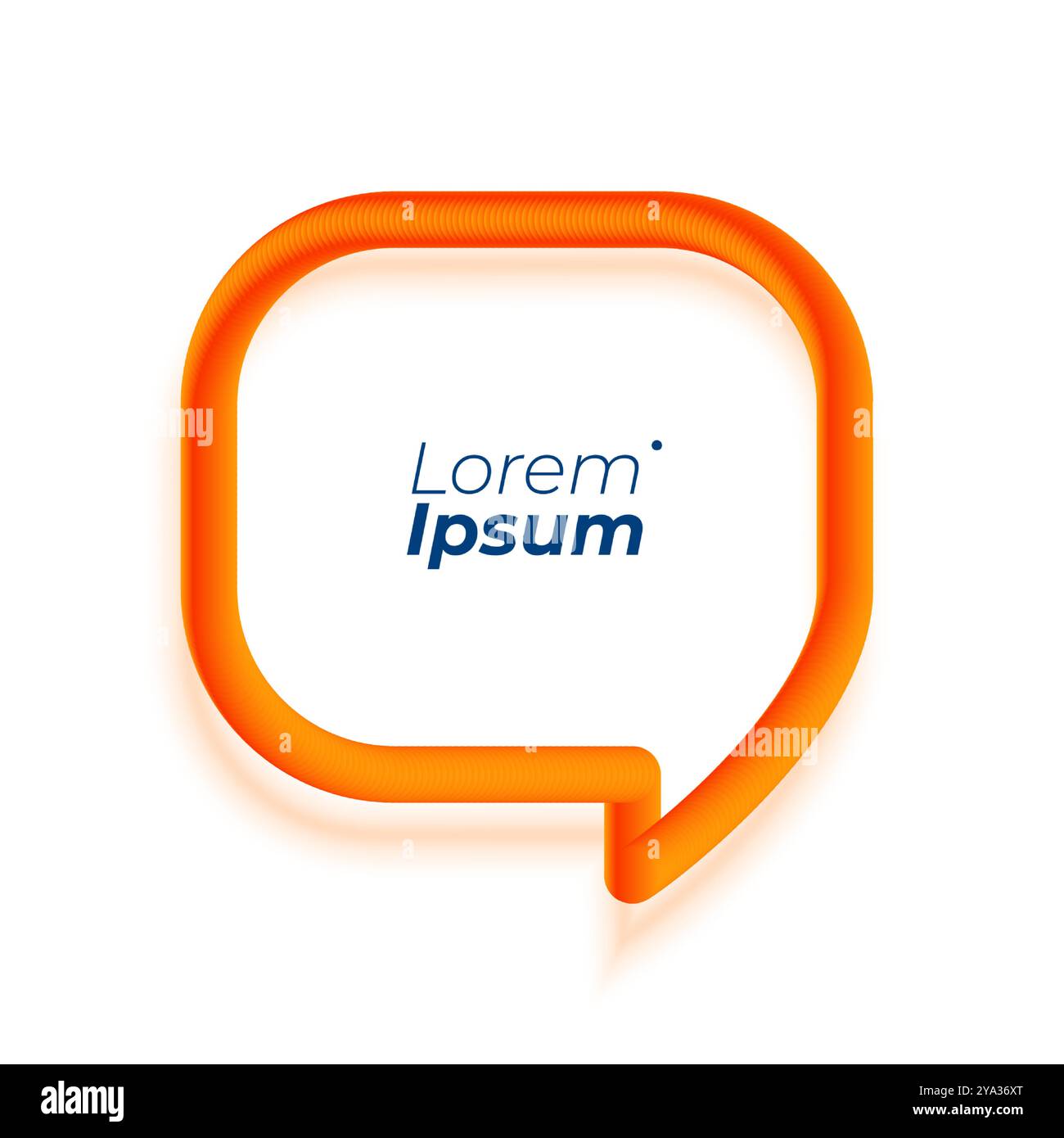 3d and empty chat bubble template convey ideas and quote vector Stock ...