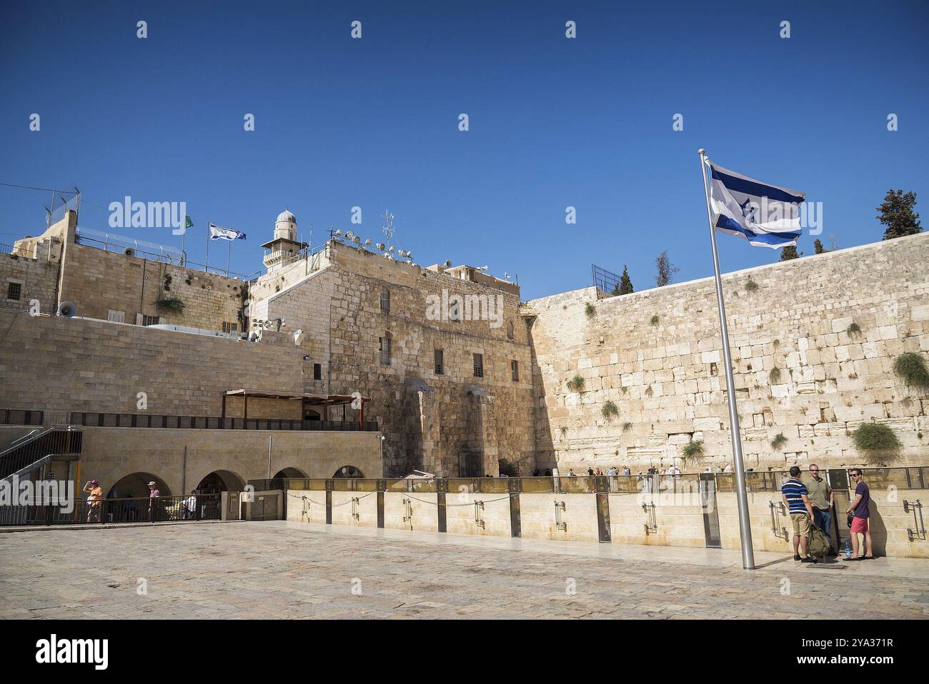 The western wall wailing wall landmark complex in jerusalem israel ...
