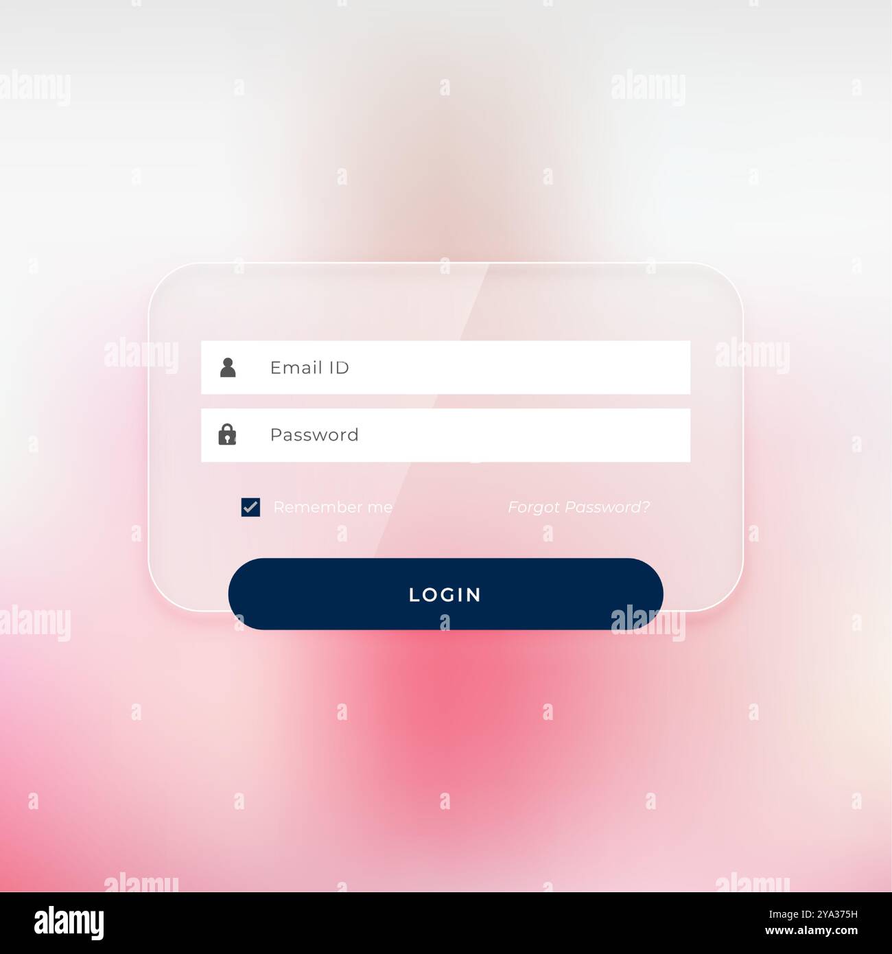 secure login page screen template for internet access vector Stock Vector Image & Art - Alamy