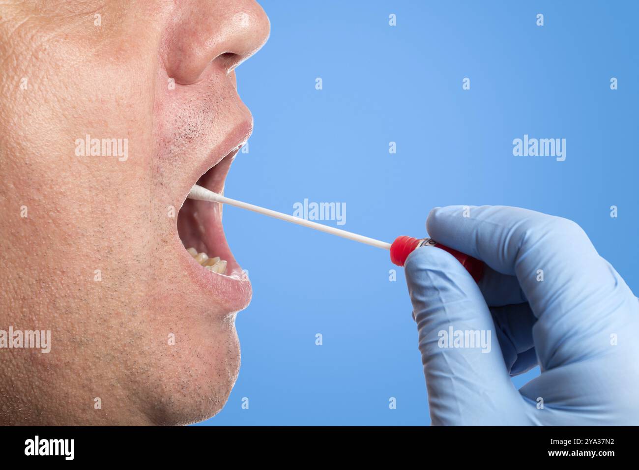 DNA test tubes and cotton swabs, wipe test Stock Photo - Alamy