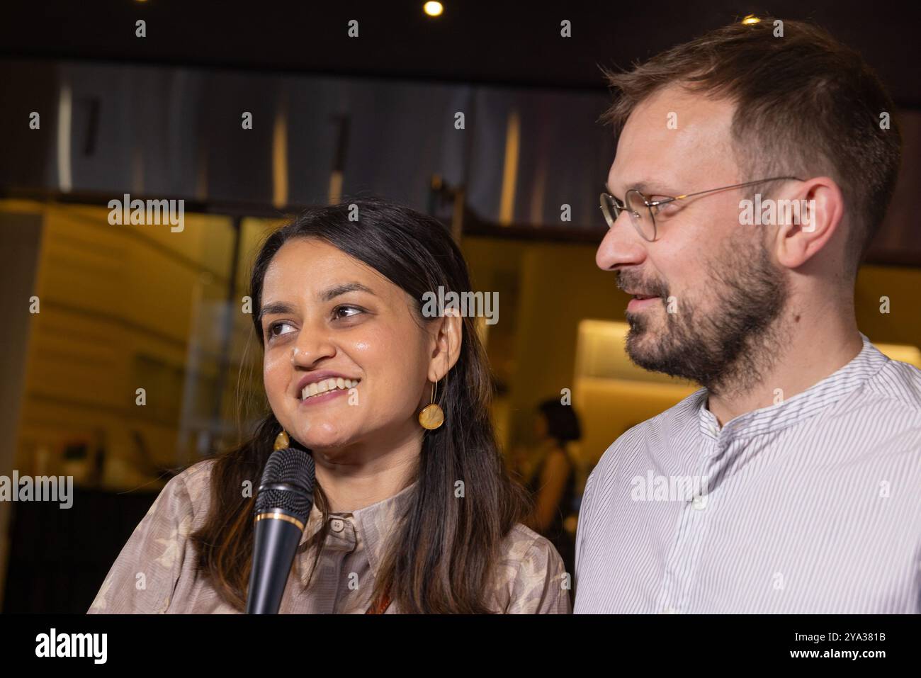 Director Payal Kapadia and Producer Thomas Hakim attends the Screening ...