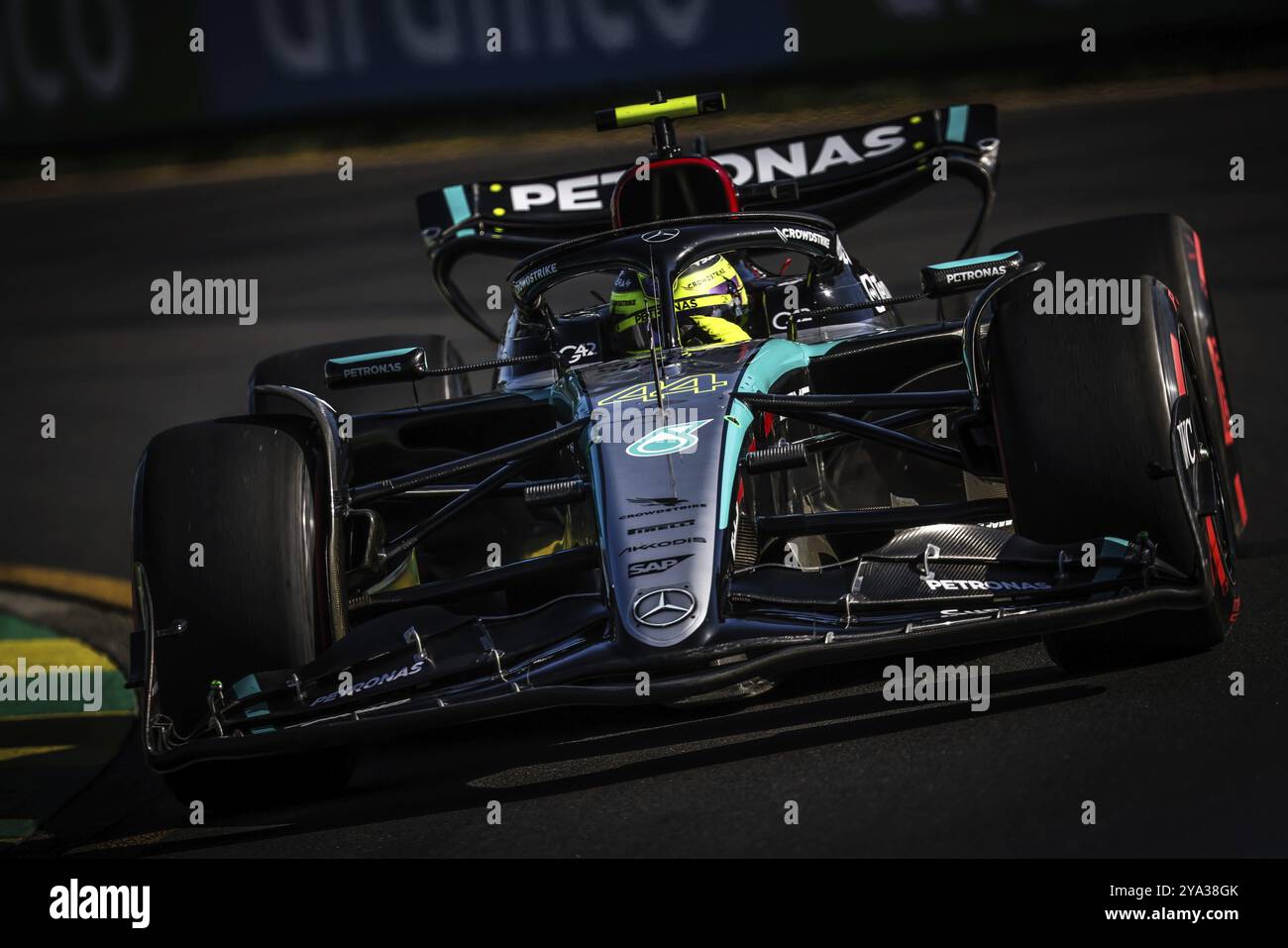 MELBOURNE, AUSTRALIA, MARCH 22: Lewis Hamilton of Great Britain drives ...