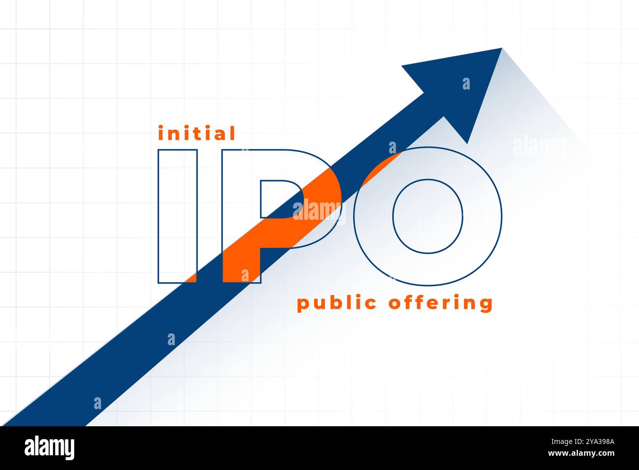 initial public offering success background with growth arrow vector Stock Vector Image & Art - Alamy
