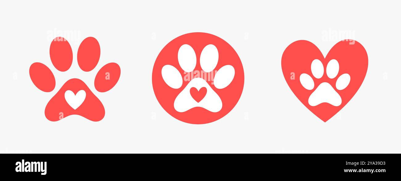 cute kitten or puppy paw feet on white background vector Stock Vector ...