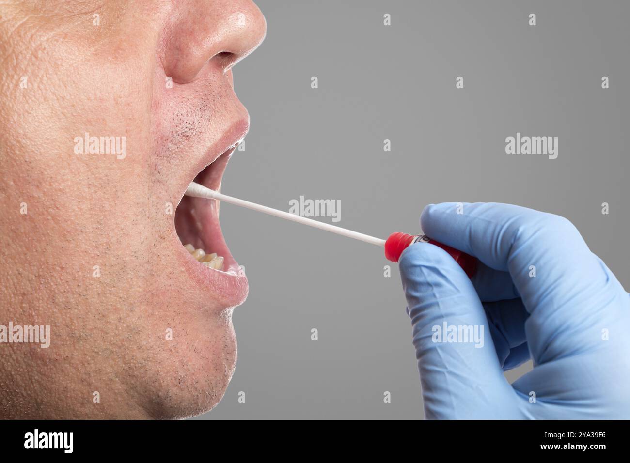 DNA test tubes and cotton swabs, wipe test Stock Photo - Alamy
