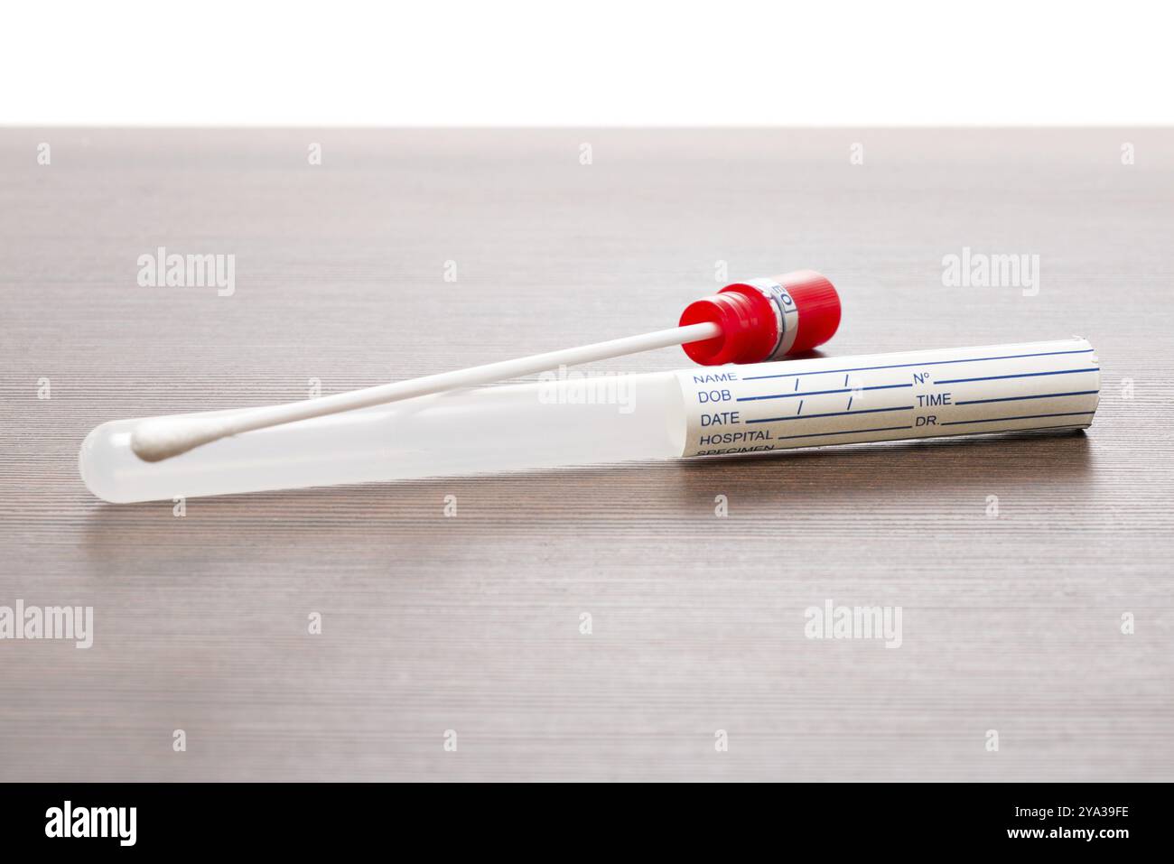 DNA test tubes and cotton swabs, wipe test Stock Photo - Alamy