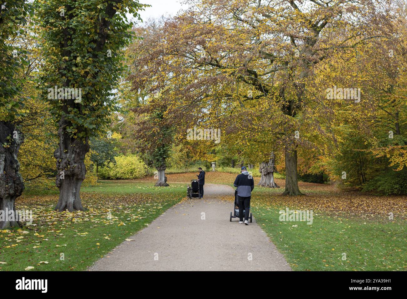 Copenhagen, Denmark, October 29, 2022: People enjoying a walk in ...