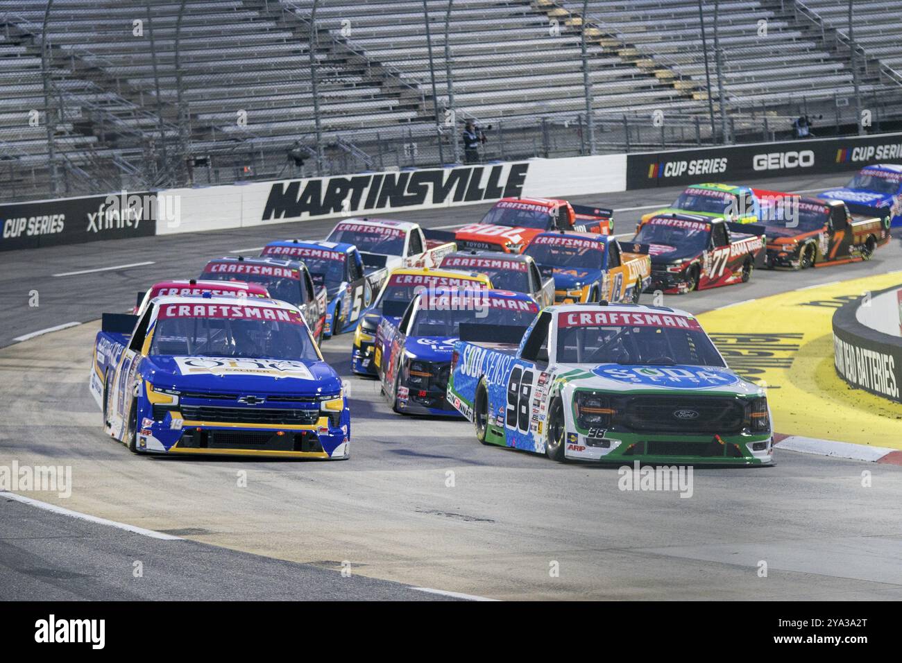 Christian Eckes races for position for the Long John Silver's 200 in ...