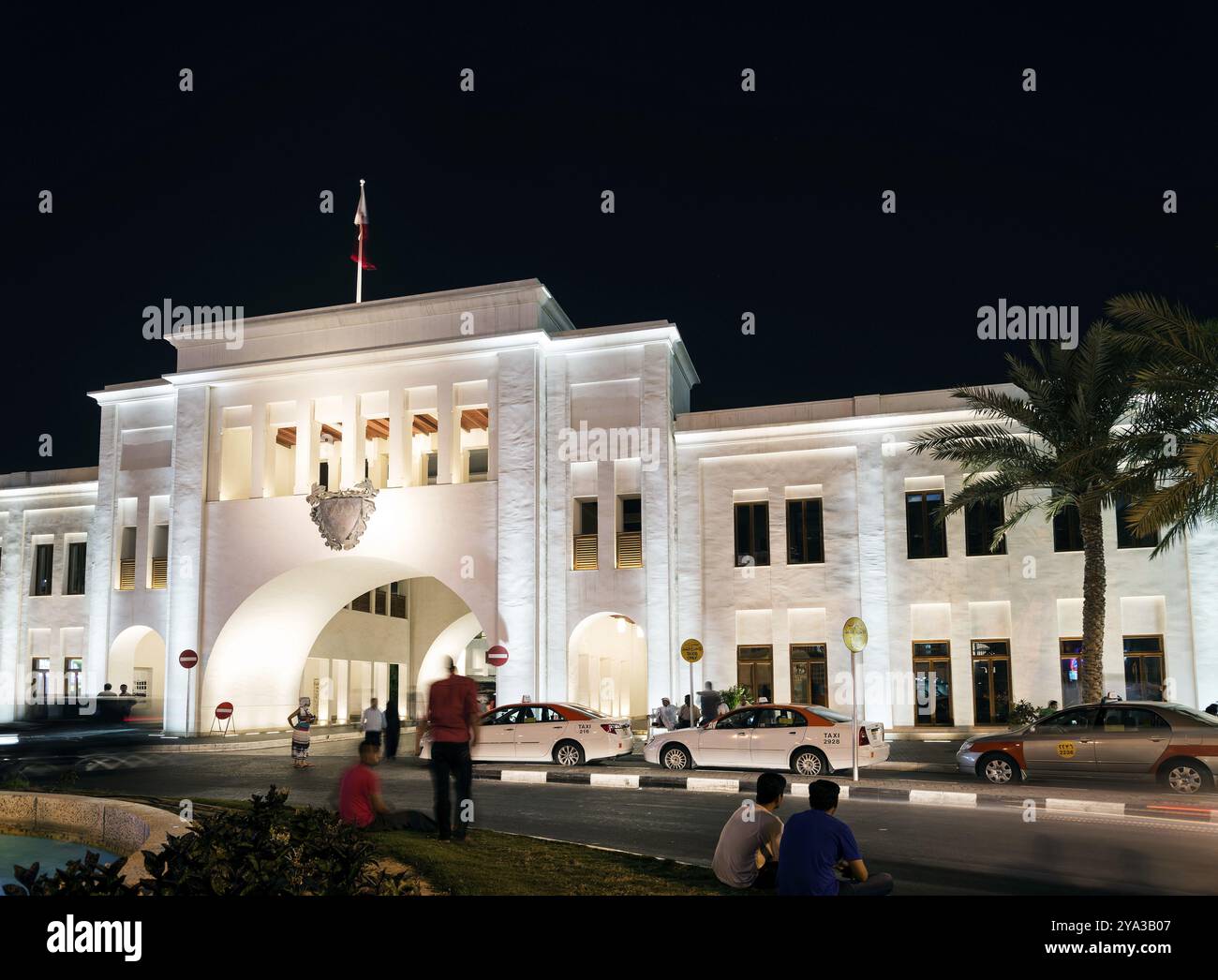 Famous bab al bahrain square landmark in central manama old town at ...