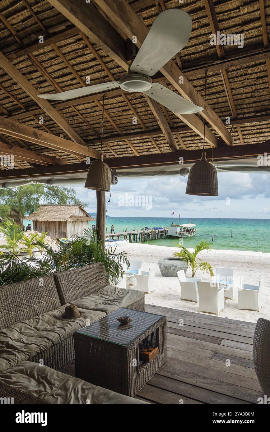 Beach bar design details in sok san area of koh rong island cambodia ...