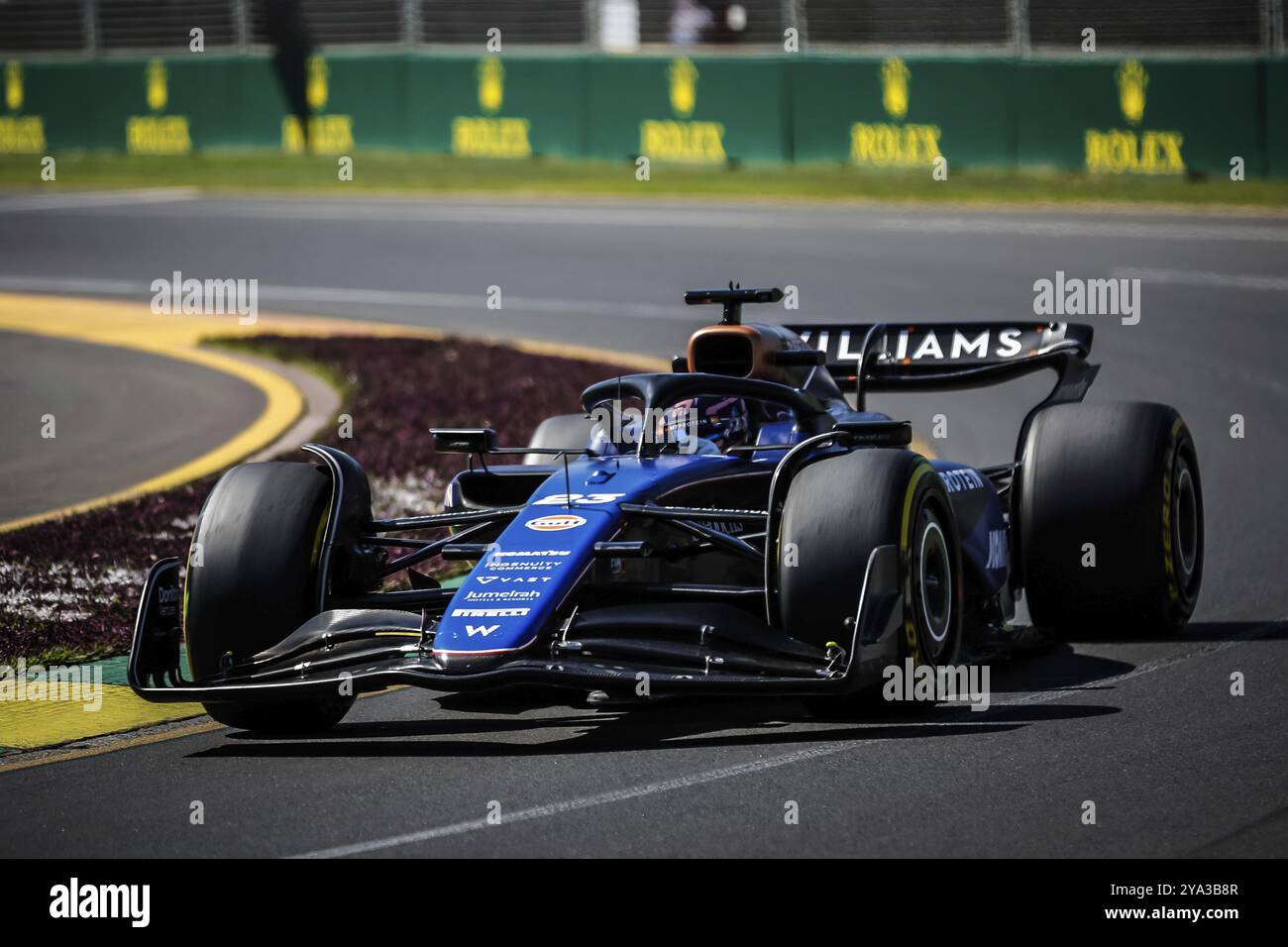 MELBOURNE, AUSTRALIA, MARCH 22: Alex Albon of Thailand drives the ...