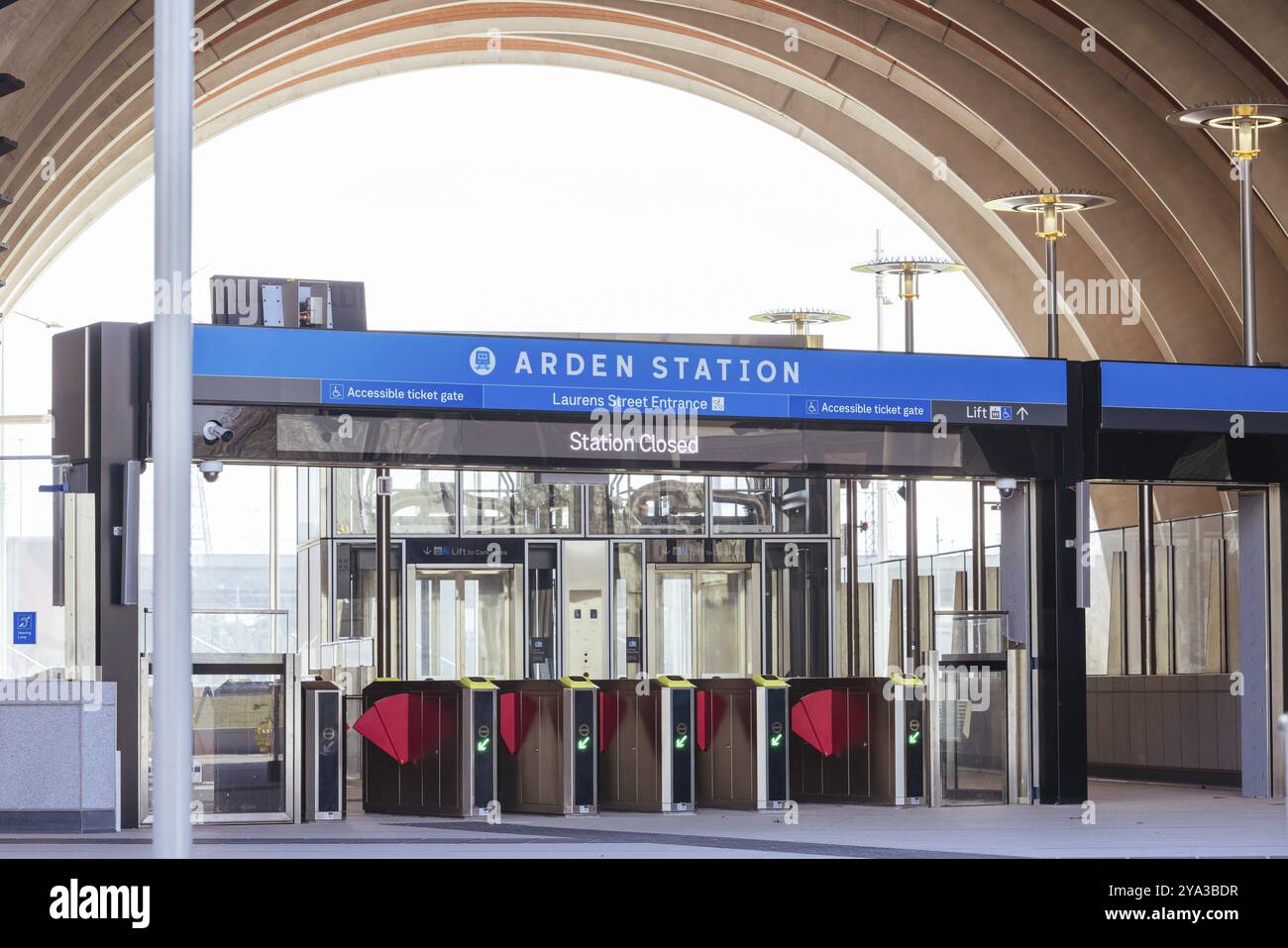 MELBOURNE, AUSTRALIA, AUGUST 18: Arden Station built as part of the ...