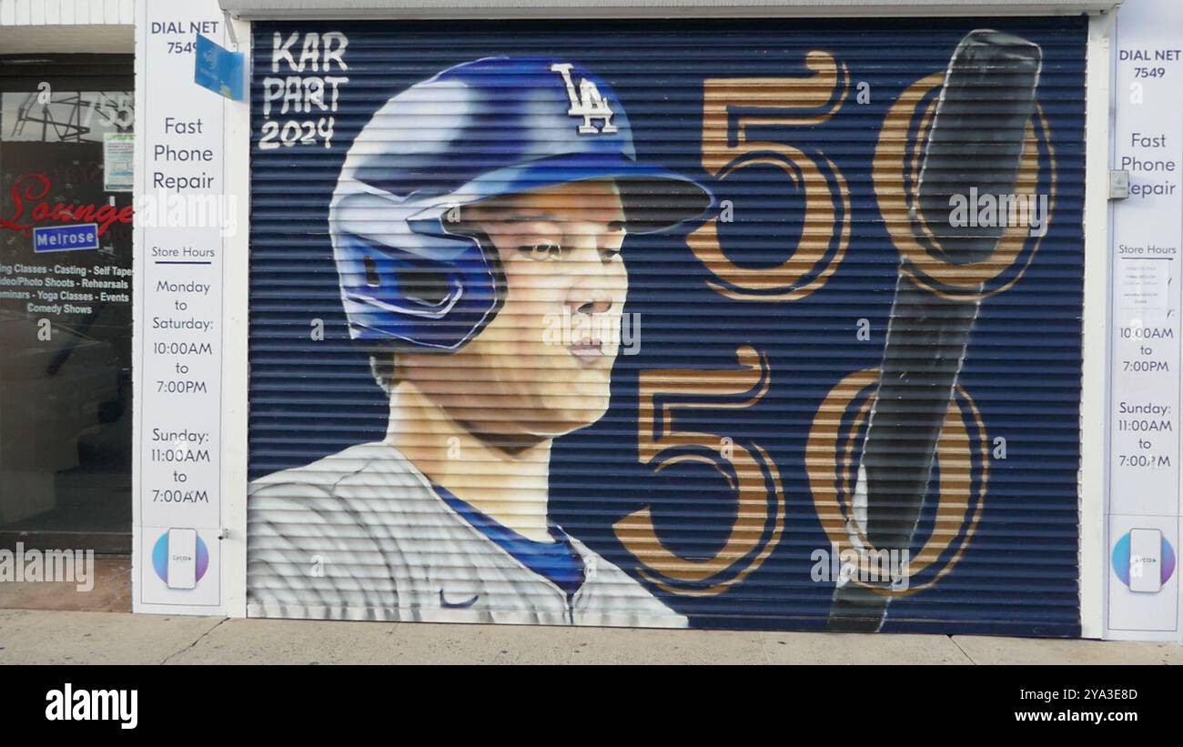 Los Angeles, California, USA 11th October 2024 Dodgers Baseball Player ...