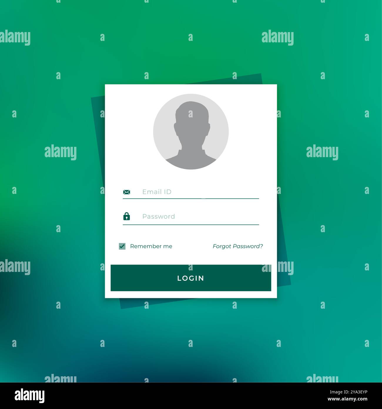 Registration Login Checkbox Template With Easy User Interface Vector Stock Vector Image And Art