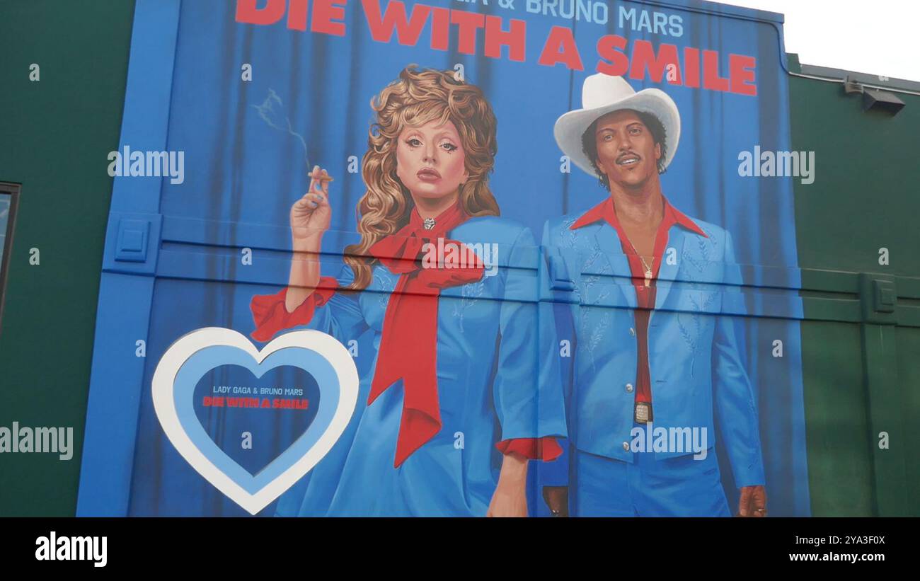 Los Angeles, California, USA 11th October 2024 Lady Gaga & Bruno Mars ...