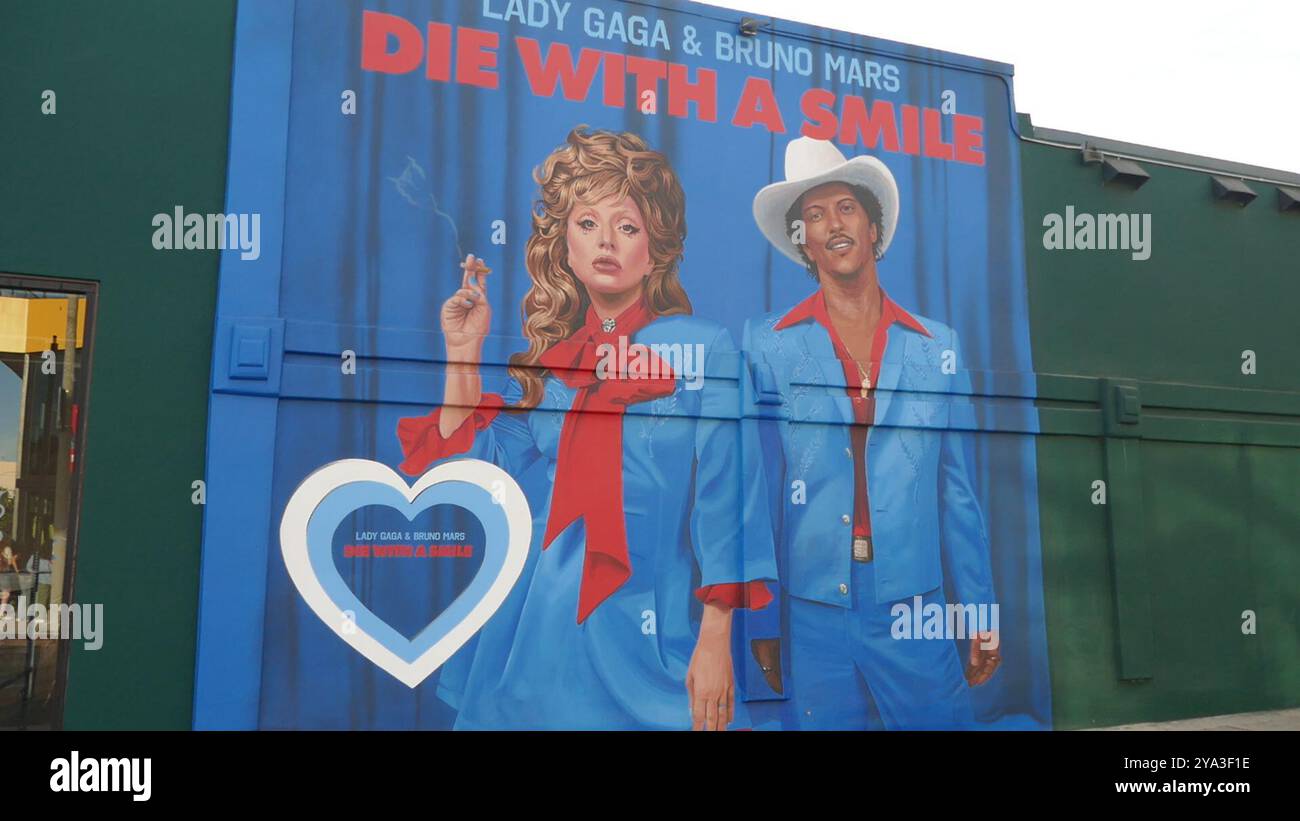 Los Angeles, California, USA 11th October 2024 Lady Gaga & Bruno Mars ...