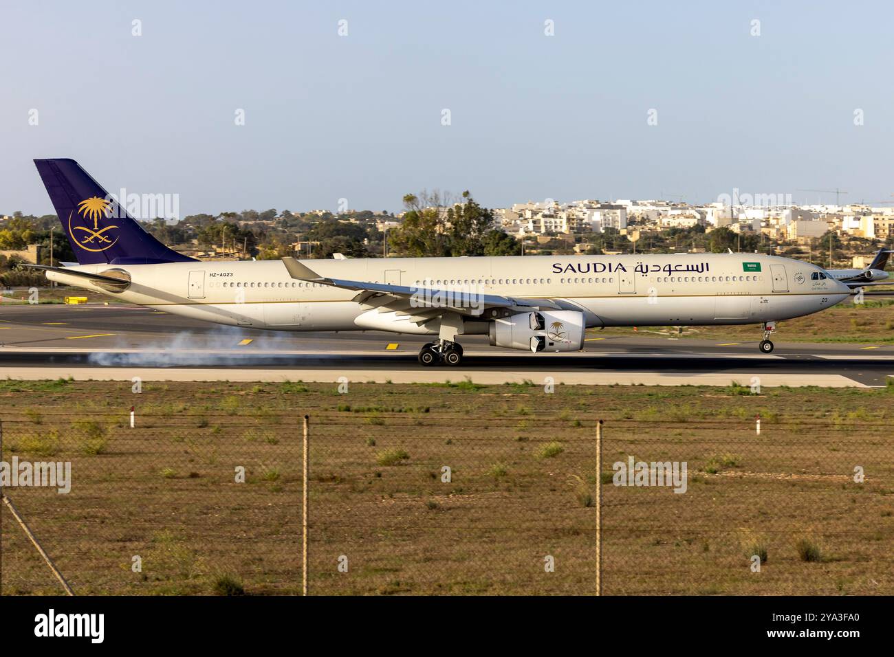 Saudia - Saudi Arabian Airlines Airbus A330-343 (REG: HZ-AQ23) arriving ...