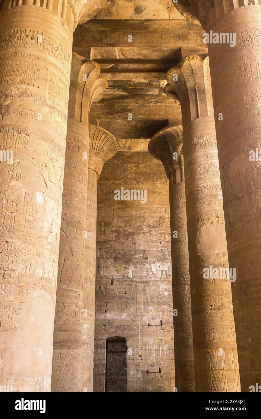 Horus Temple, Edfu, Egypt. Africa Stock Photo - Alamy