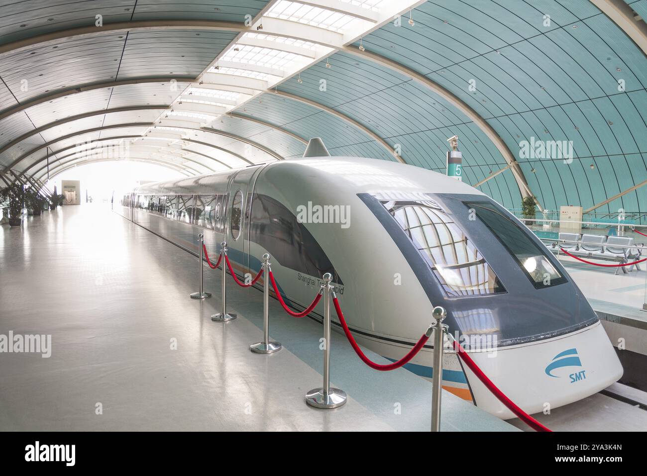 Maglev train in shanghai china Stock Photo - Alamy