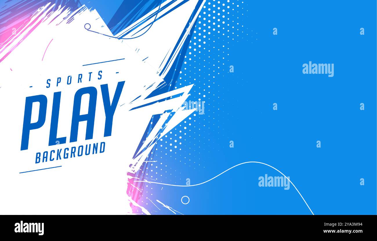 modern sports play vinyl background in brush stroke style vector Stock ...