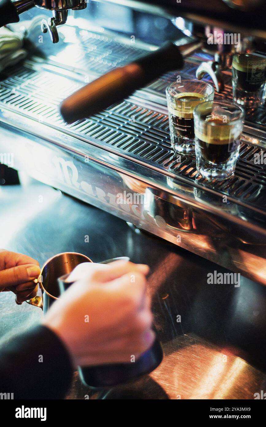 Coffee machines close up hi-res stock photography and images - Alamy