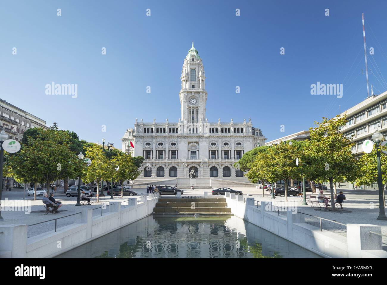 Town hall landmark in porto portugal Stock Photo - Alamy