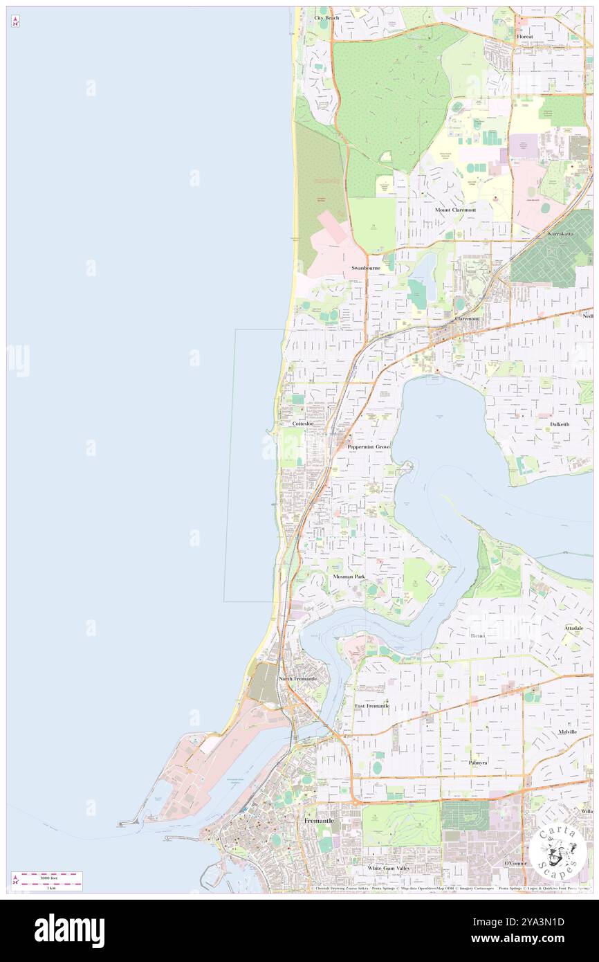 Cottesloe map hi-res stock photography and images - Alamy