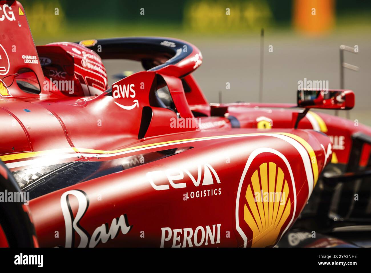 MELBOURNE, AUSTRALIA, MARCH 24: Charles Leclerc of Monaco drives the ...