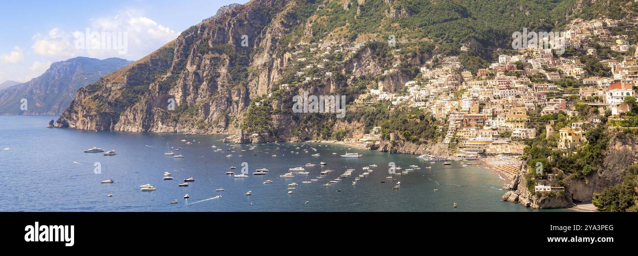 Amalfi Coast, Mediterranean Sea, Italy. Website Banner Stock Photo - Alamy