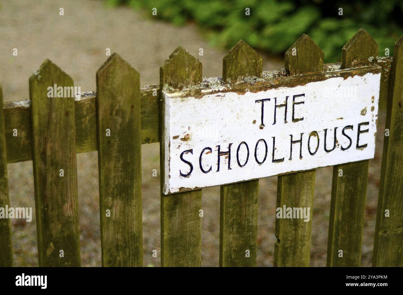 Rustic school house gate hi-res stock photography and images - Alamy