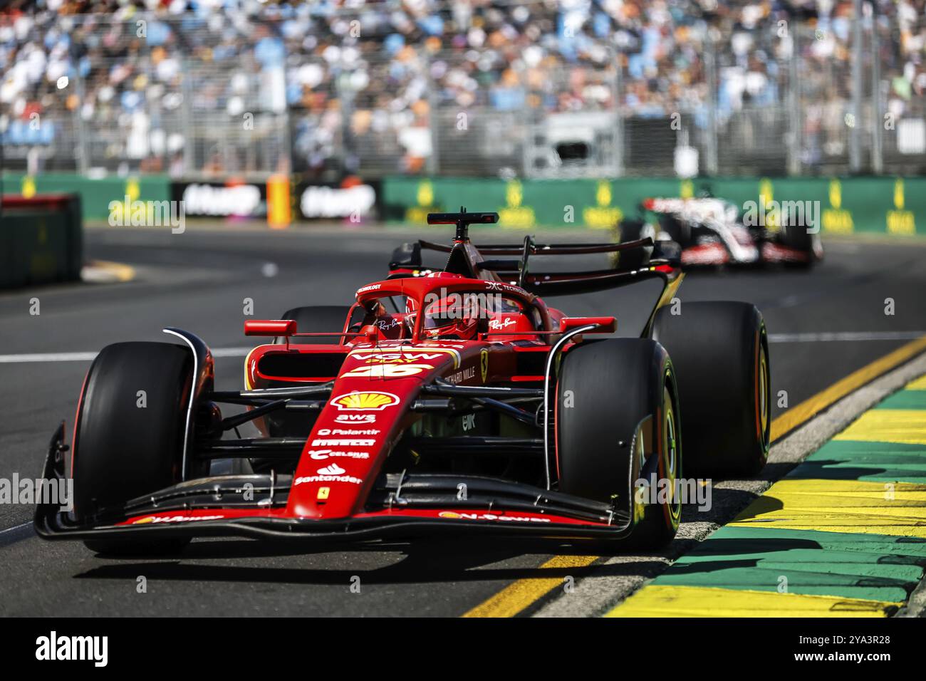 MELBOURNE, AUSTRALIA, MARCH 22: Charles LeClerc of Monaco drives the Ferrari SF-24 during first ...