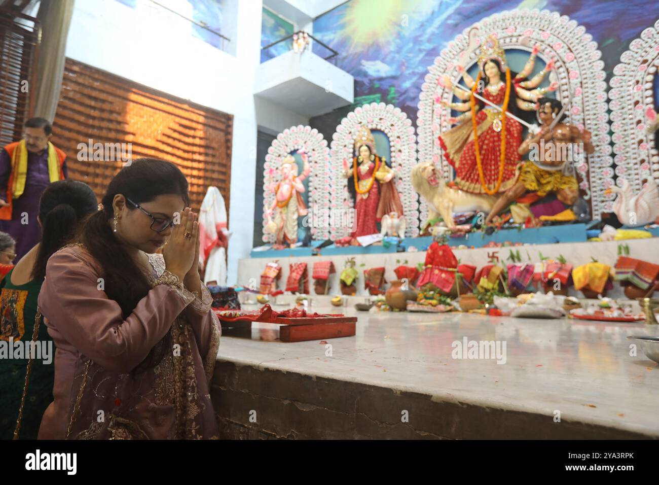 The second day of durga puja hi-res stock photography and images - Alamy
