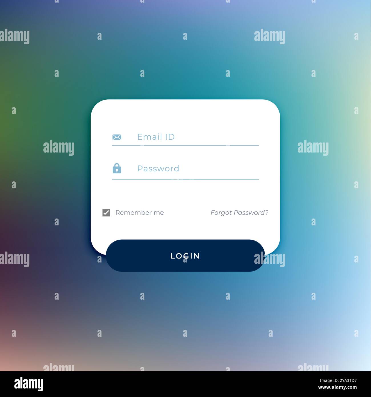 modern signup application form template for website access vector Stock ...