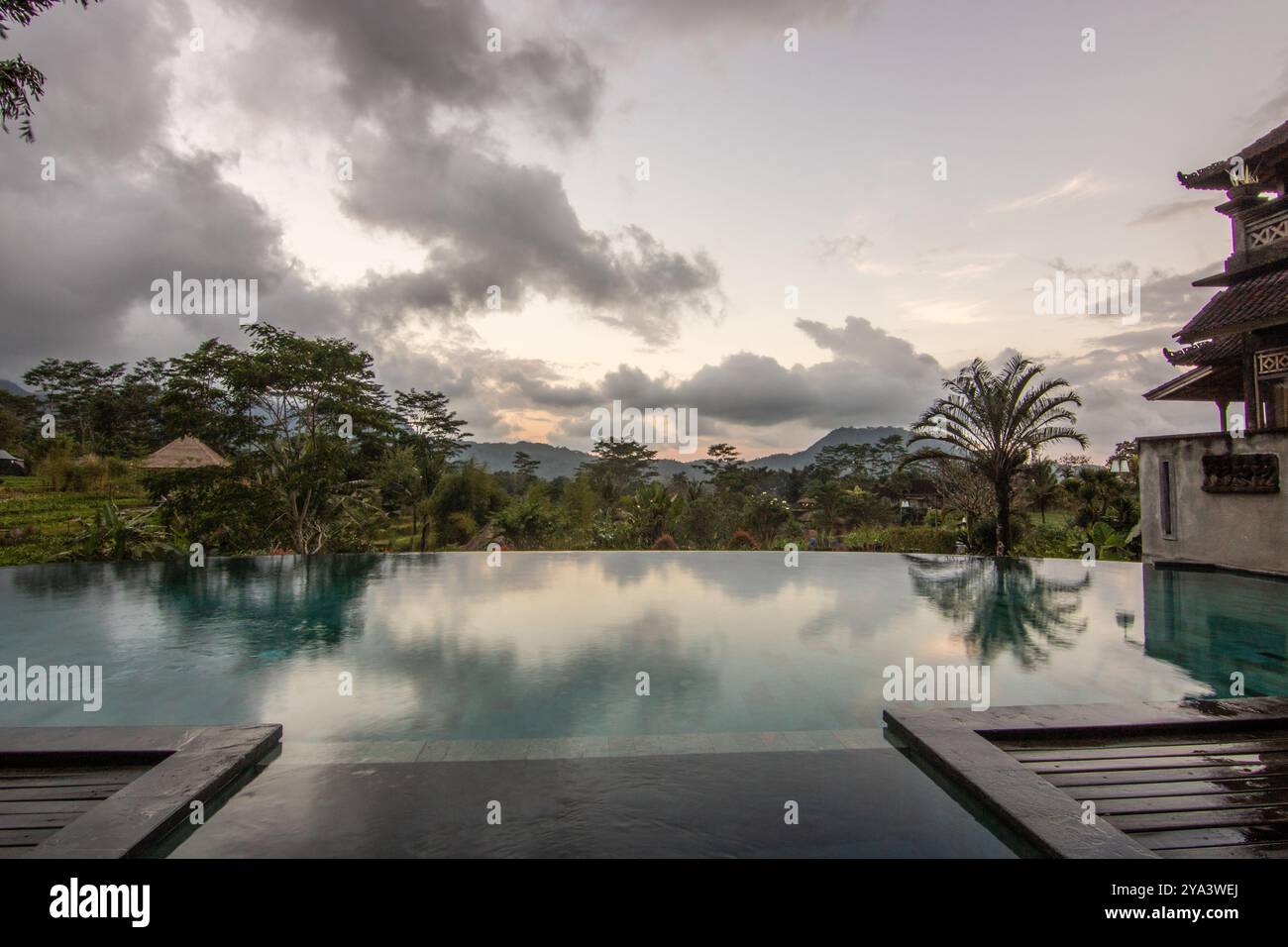swimming pool in tropical resort, bali infinity pool, Sidemen, Bali ...