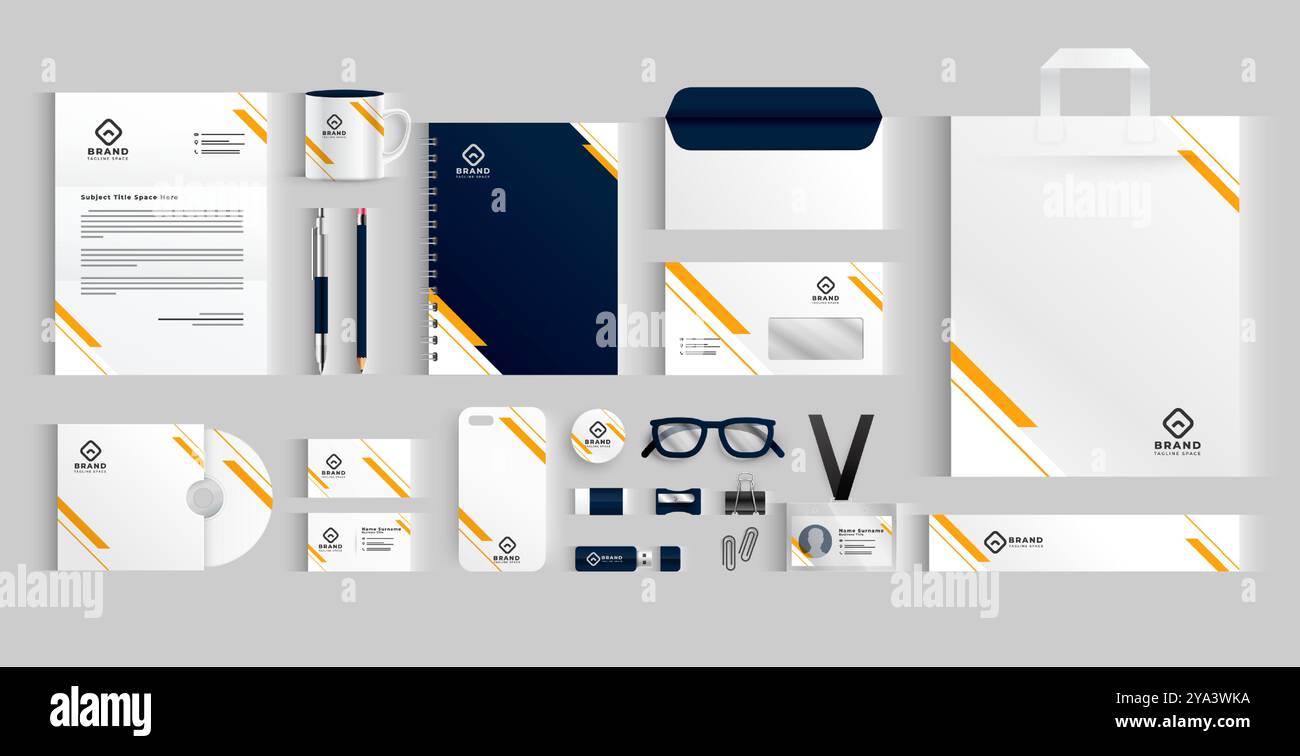 set of abstract corporate stationery banner for business promotion ...