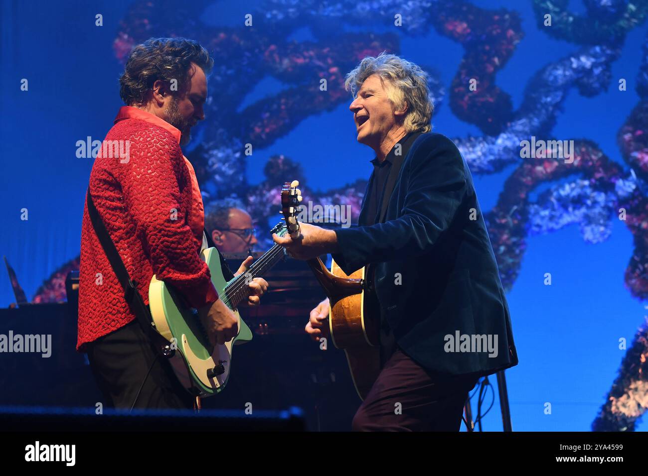 UK. 11th Oct, 2024. LONDON, ENGLAND - OCTOBER 11: Liam Finn and Neil ...