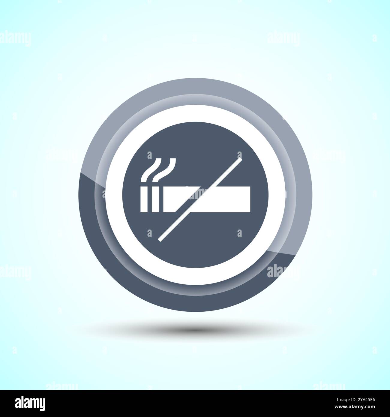 No Smoking Sign Icon Design Illustration, Icon For Apps and Websites ...