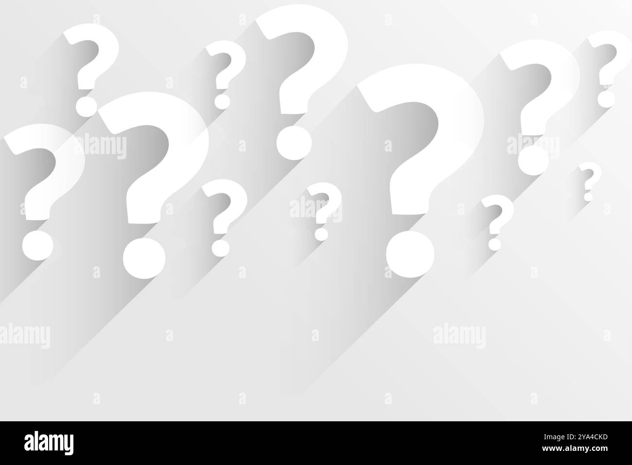 elegant question mark sign template with shadow effect vector Stock ...