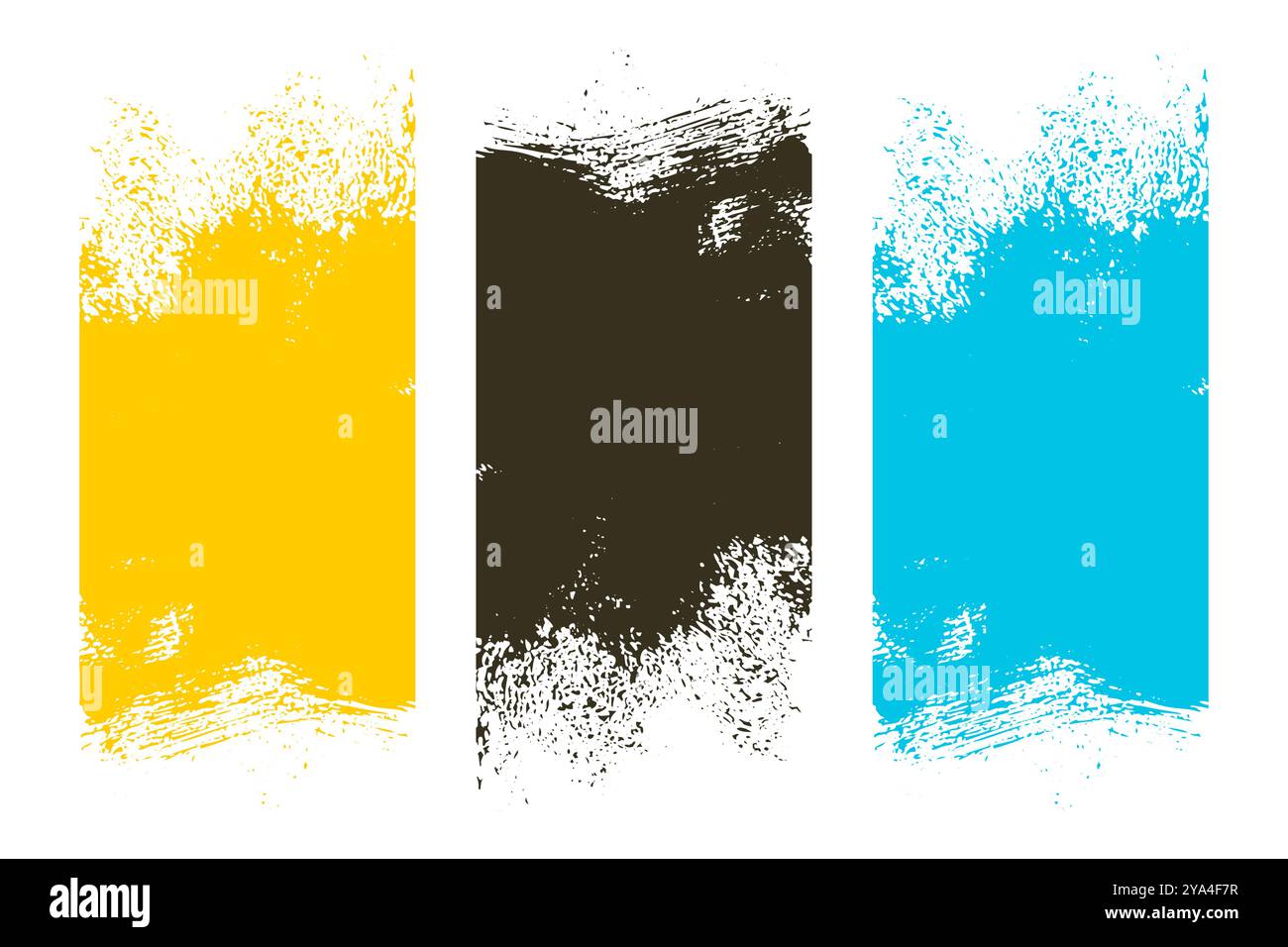 collection of three grungy stain texture background with brush stroke ...