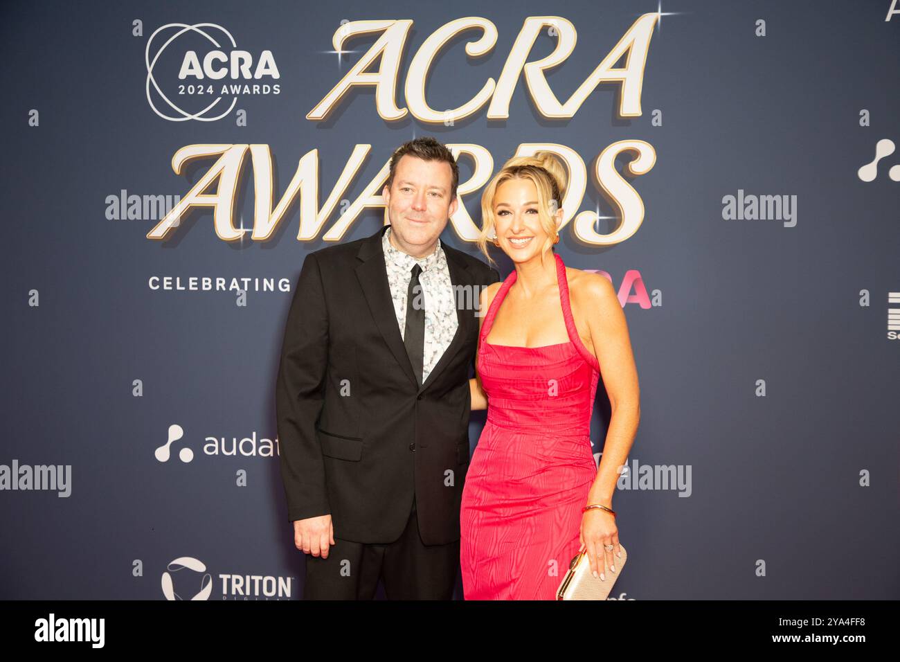 Sydney, Australia. 12th October 2024. Chris Page (KIIS) and Amy Gerard ...