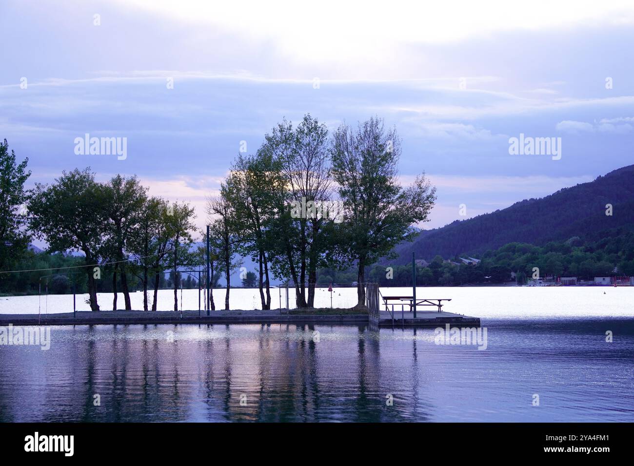 Peaceful landscape with trees hi-res stock photography and images - Alamy